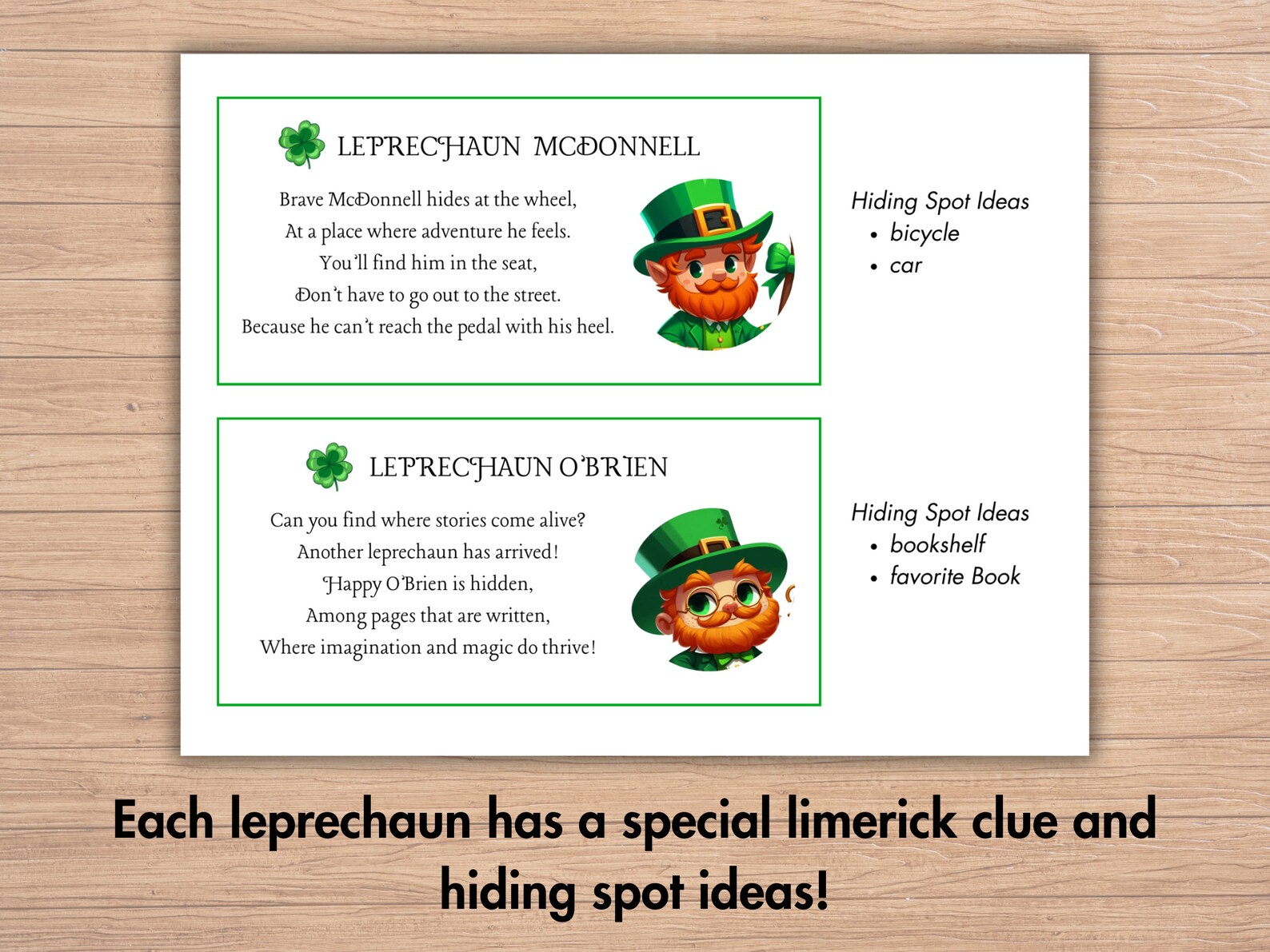 St. Patrick's Day Leprechaun Scavenger Hunt With Clues | Party and Play ...