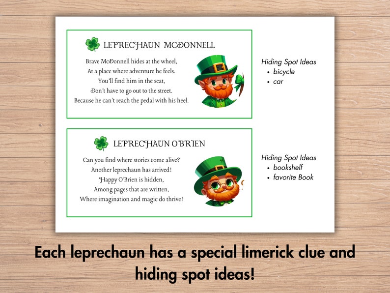 St. Patrick's Day Leprechaun Scavenger Hunt With Clues | Party and Play ...