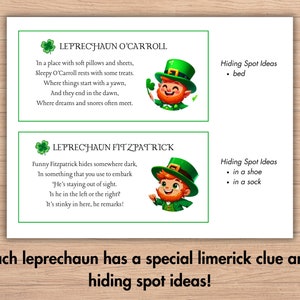 St. Patrick's Day Leprechaun Scavenger Hunt With Clues | Party and Play ...