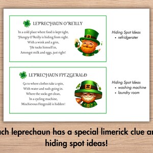 St. Patrick's Day Leprechaun Scavenger Hunt With Clues | Party and Play ...