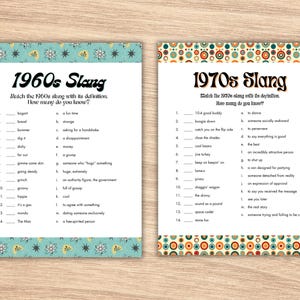Slang by the Decades Game Pack| Play With Kids and Adults | Digital ...