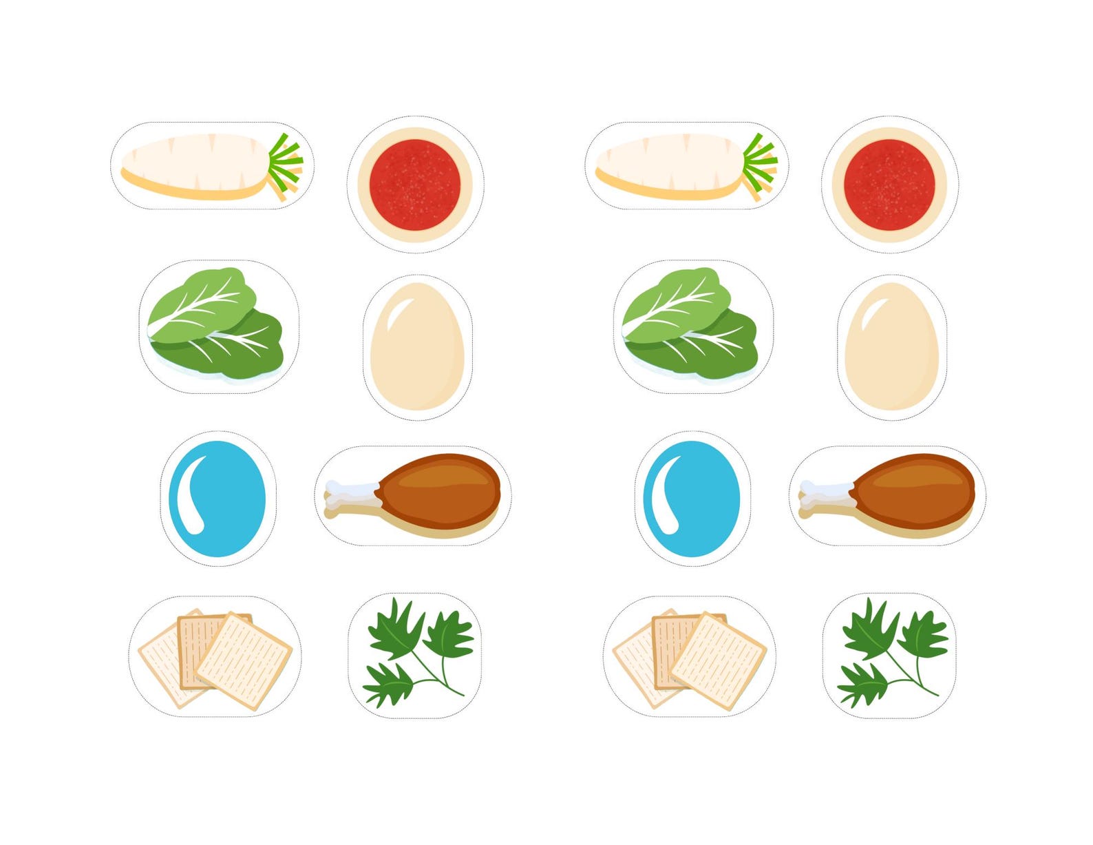 Interactive Passover Pesach and Seder Plate Table Signs | Download and ...