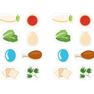 Interactive Passover Pesach and Seder Plate Table Signs | Download and ...