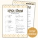 1940s Trivia Slang Game Play With Kids and Adults Digital Printable ...