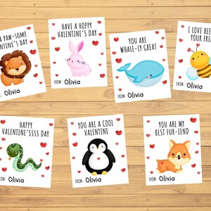 18 Pack Valentine's Day Cards | Illustrated Animal Puns for Day of Love ...