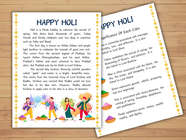 Holi Festival of Color Signs | Download and Print | Hindu Indian ...