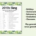 2010s Trivia Slang Game | Play With Kids and Adults | Digital Printable ...