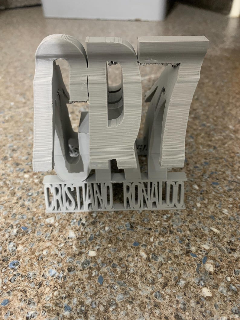 Ronaldo CR7 3D Art - Etsy UK