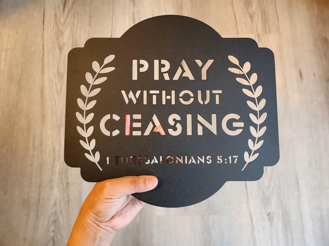 Metal Sign for Your Prayer Nook | Encouraging Scripture Wall Art for ...
