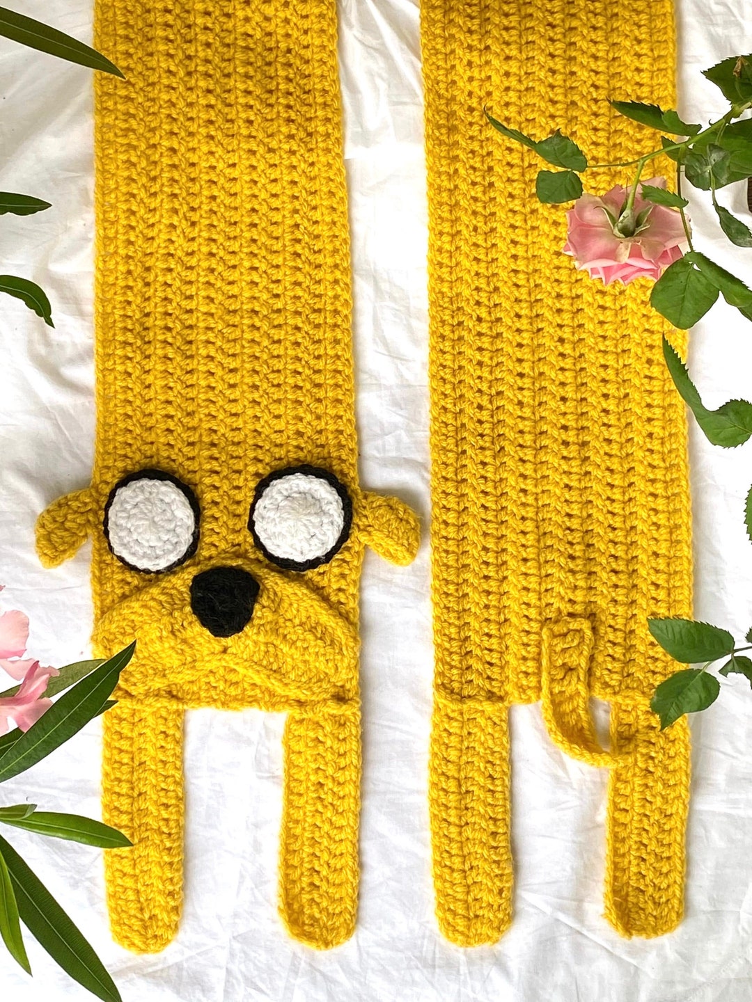 Jake ADVENTURE TIME Crochet Scarf - Etsy