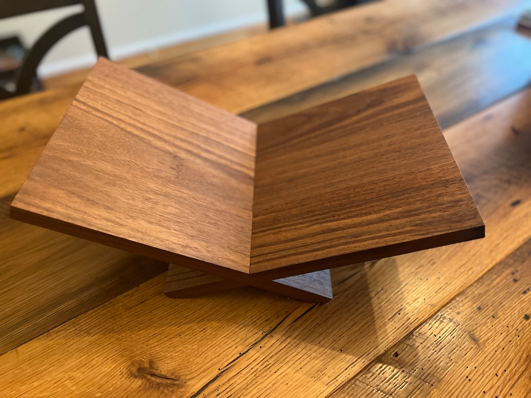Handcrafted Open Book Wooden Display Stand - Etsy