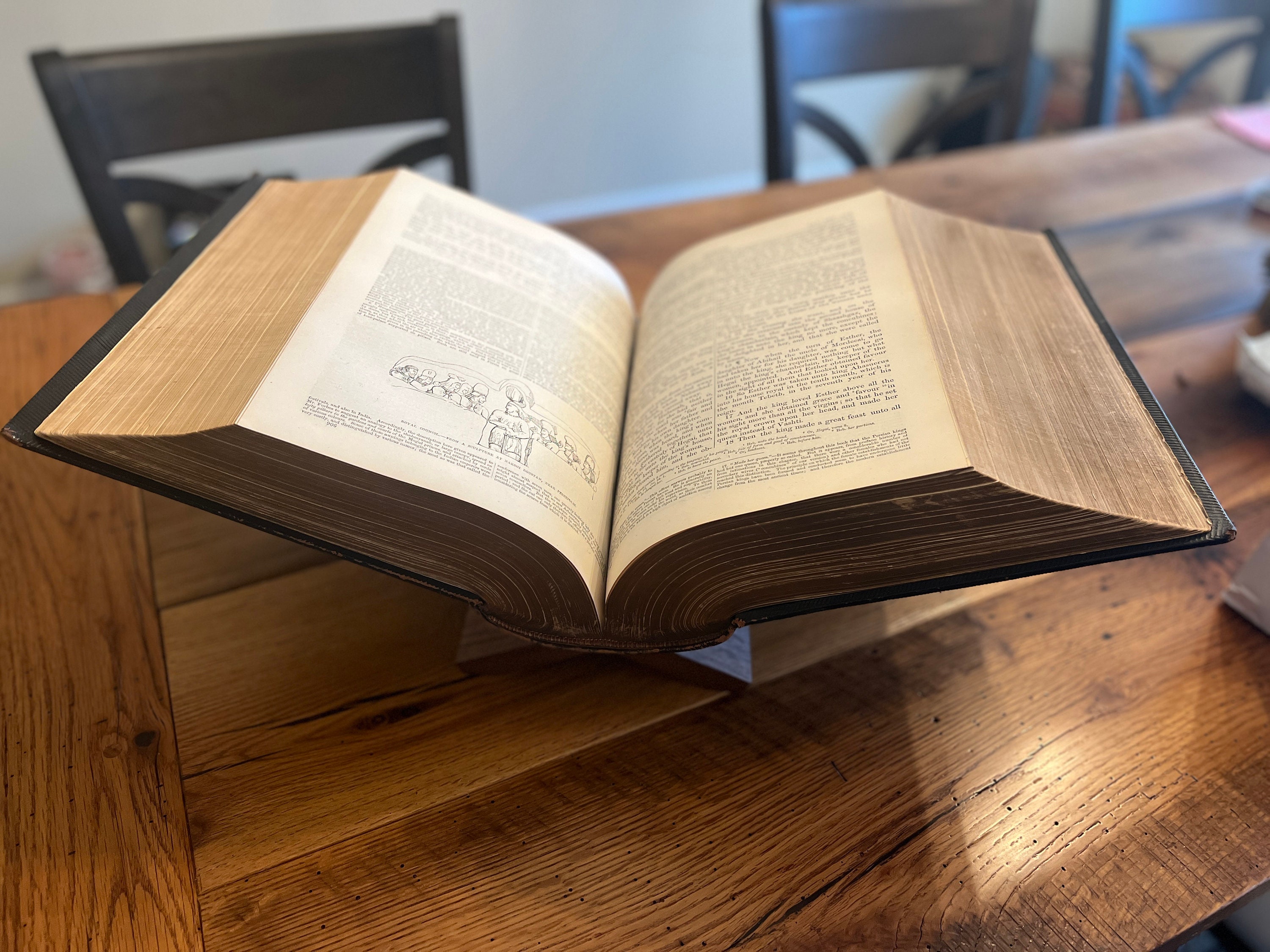 Handcrafted Open Book Wooden Display Stand - Etsy