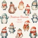 Christmas Winter Animals Clipart, Winter Holidays Watercolor Png ...