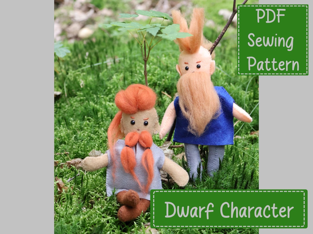 Dwarf Character Dnd Felt Doll PDF Pattern, for Roleplaying Games ...