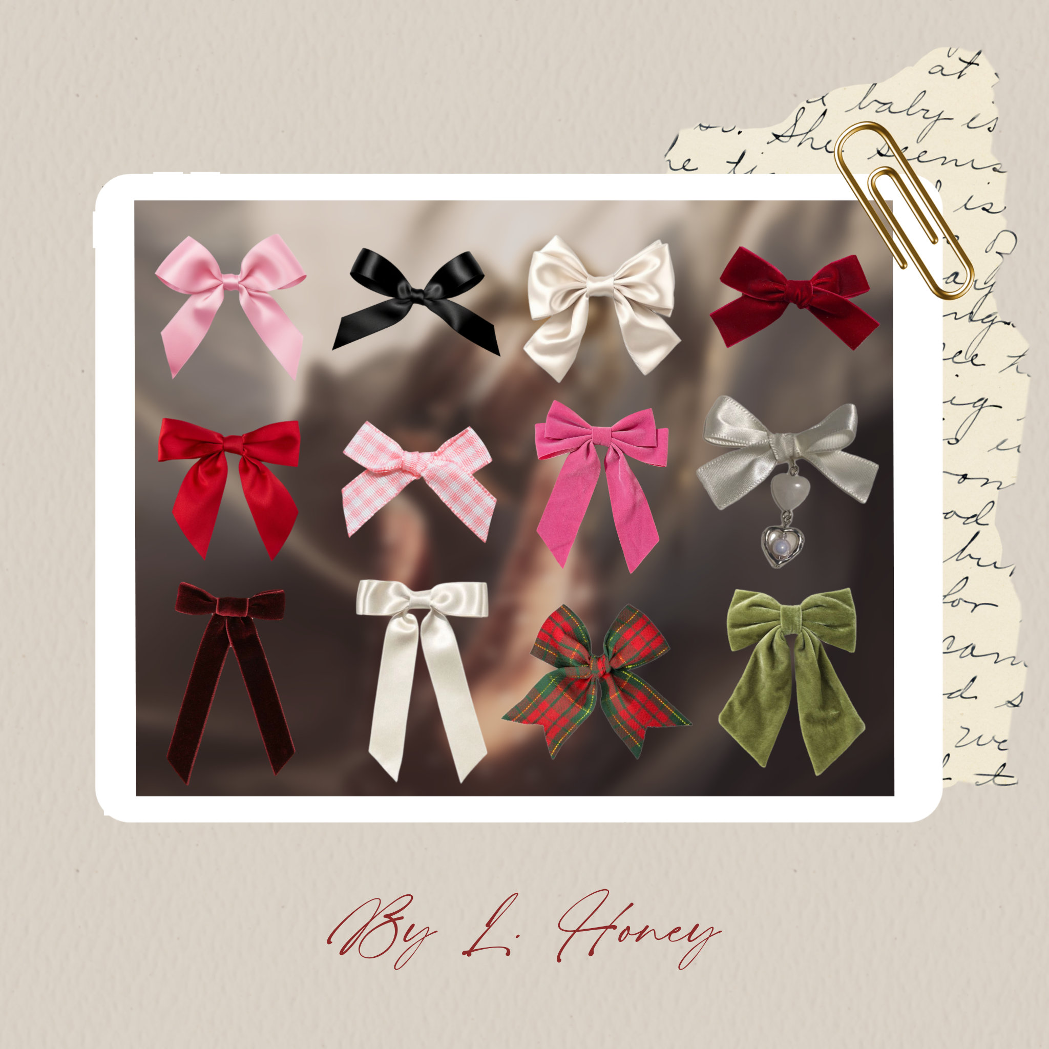 100 Ribbons Bows Digital Stickers for Goodnotes, iPad Planner ...