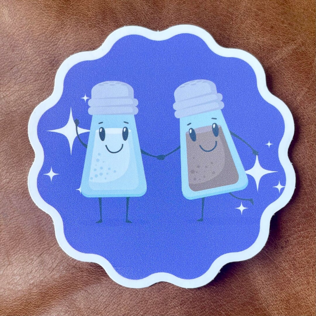 Salt and Pepper Forever 3" Vinyl Sticker - Etsy