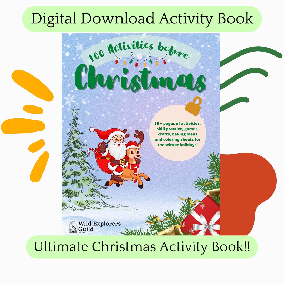 Christmas Activity Book for Kids – Crafts, Colouring, Baking, Math, and ...