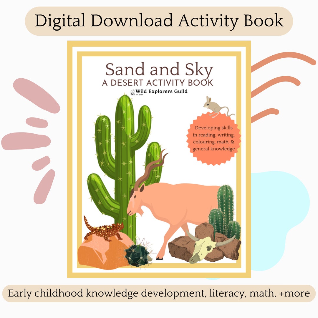 Desert Activity Book Printable Preschool Elementary Education - Etsy