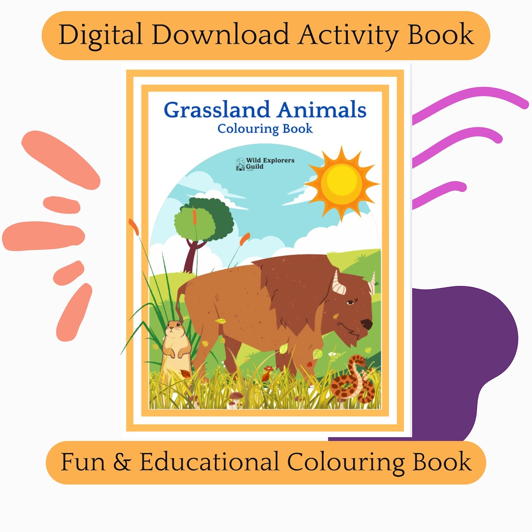 Prairie Animal Colouring Book | 35 Detailed Pages of North American ...