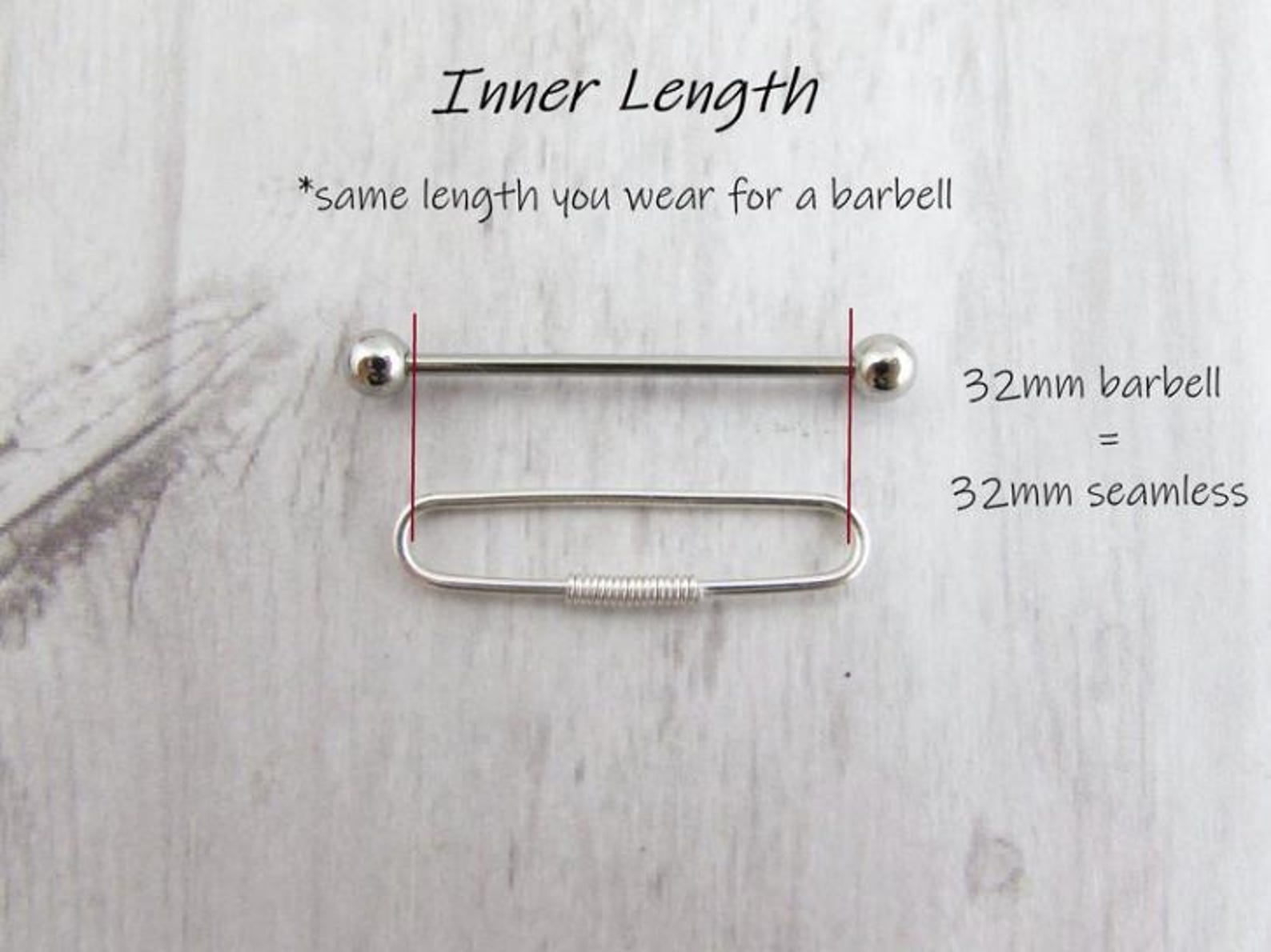 Rainbow Industrial Ear Bar, Niobium Industrial Piercing, Industrial ...