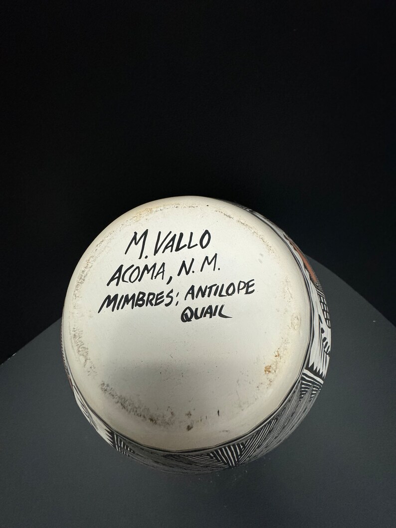 Acoma Pueblo Pottery, M. Vallo, Artist. New Price! - Etsy