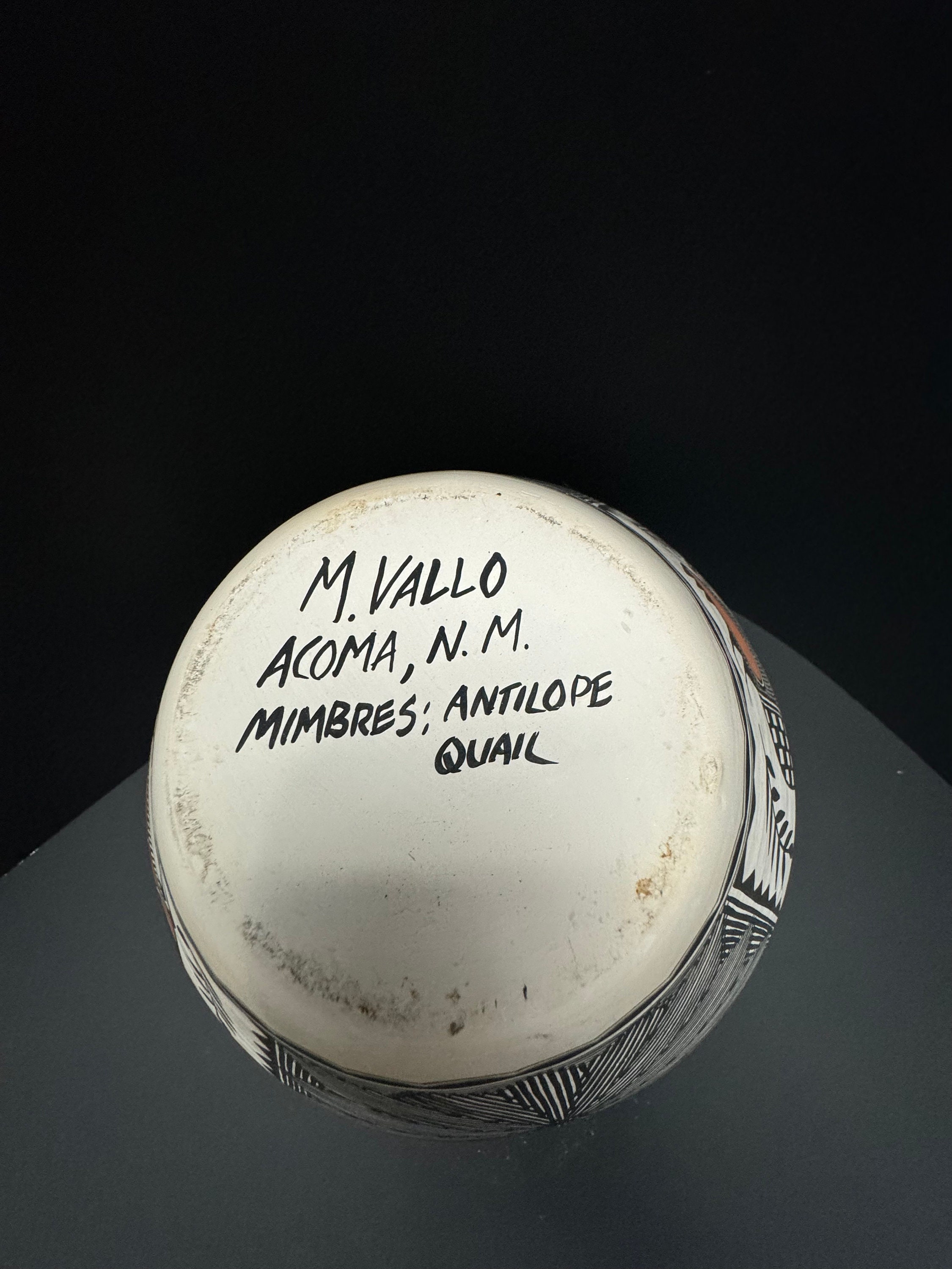 Acoma Pueblo Pottery, M. Vallo, Artist. New Price! - Etsy