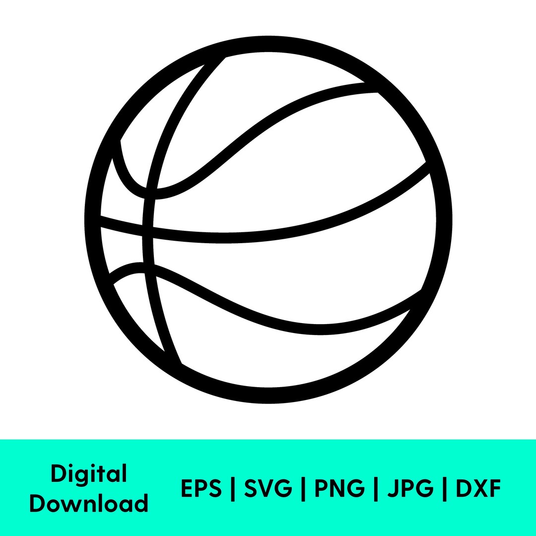 Basketball Ball - Vector - Digital Download - Eps, Svg, Png, Jpg & Dfx ...