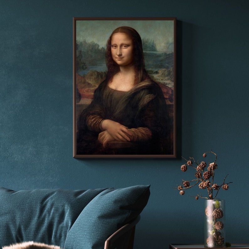 Mona Lisa, Leonardo Da Vinci, Poster, Downloadable Art Print, Instant ...