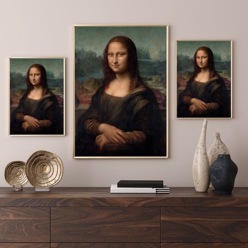 Mona Lisa, Leonardo Da Vinci, Poster, Downloadable Art Print, Instant ...