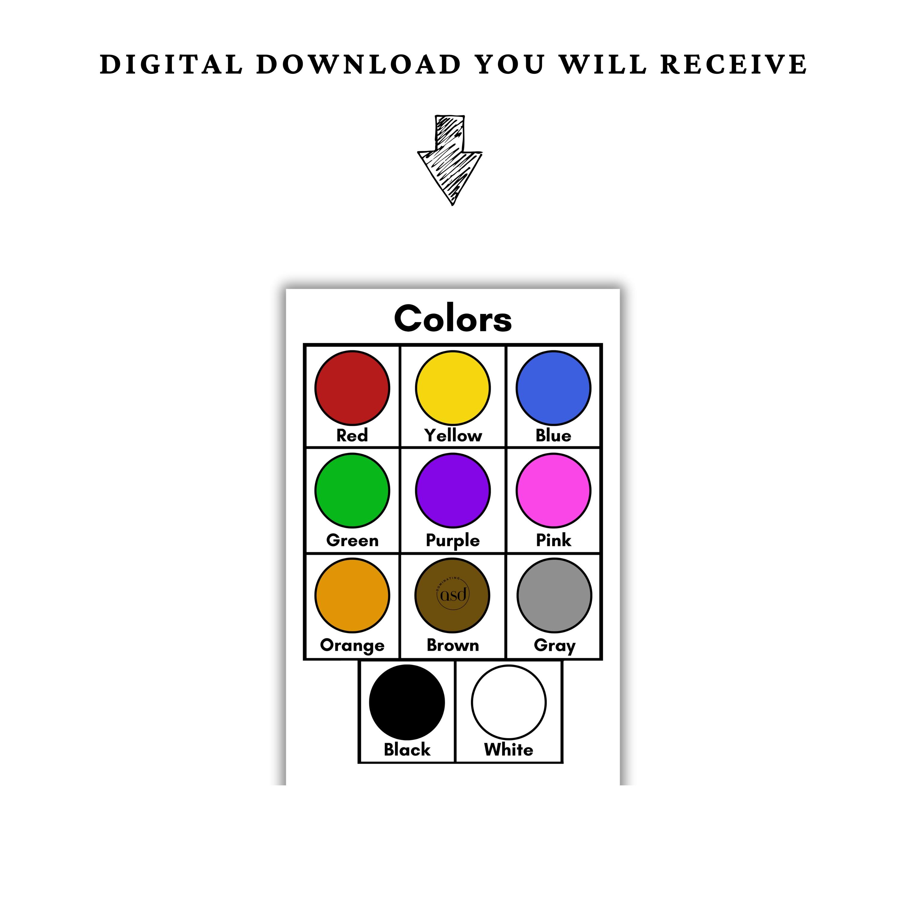 Colors-english-daycare-montessori-homeschool-speech Therapy-aba Therapy ...