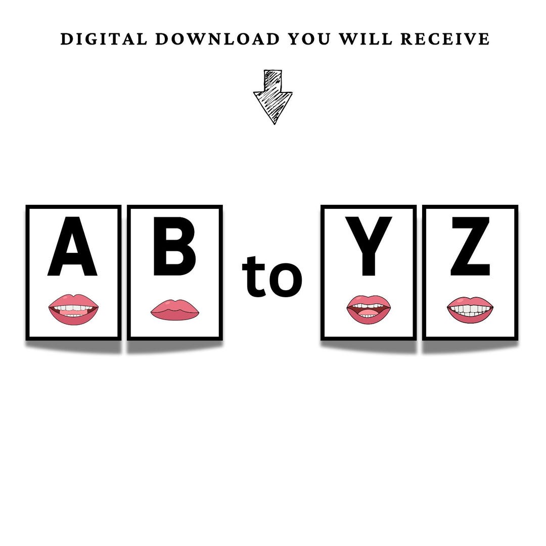 ABC Poster, Autism Learning Tools, Montessori Alphabet Learning, Speech ...