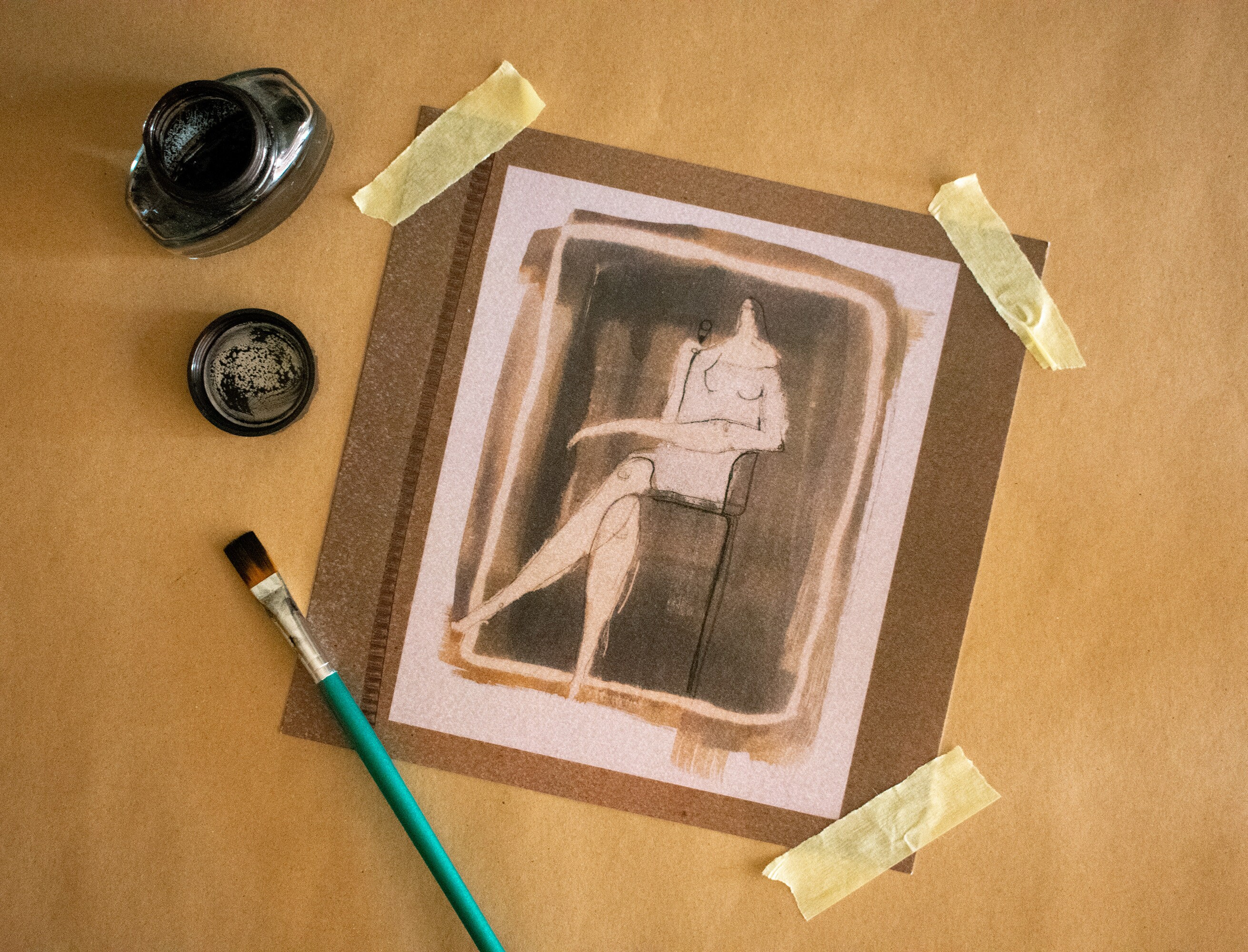 Waiting. Print From an Original Illustration for Papelicostudio - Etsy