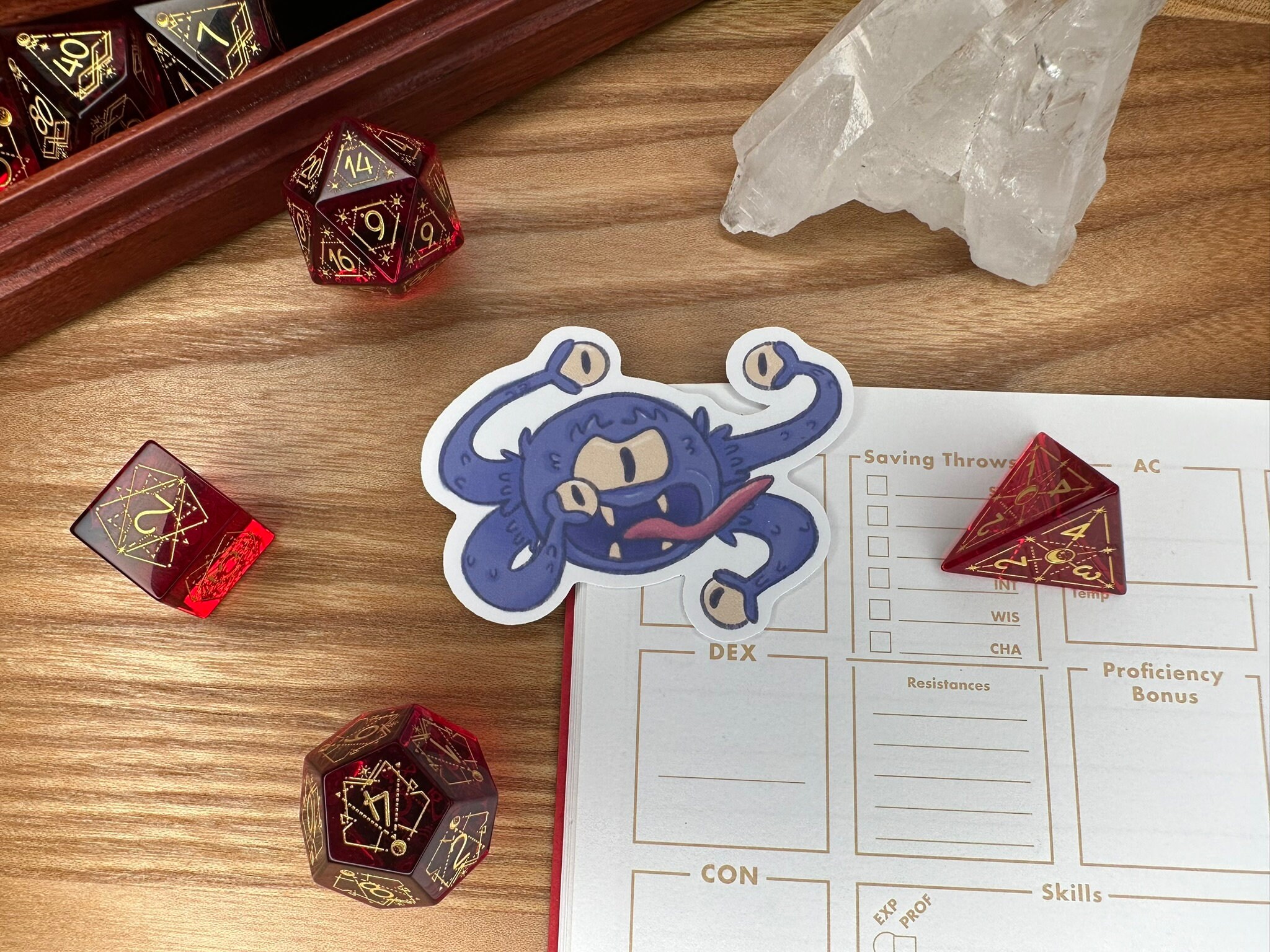 TTRPG dnd, Pathfinder Inspired Monster Stickers Stationary for ...