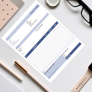 Excel & PDF Ready Invoice Template - French Versions Included - Etsy