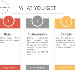 Excel & PDF Ready Invoice Template - French Versions Included - Etsy