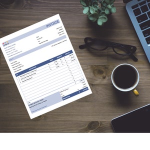 Excel & PDF Ready Invoice Template - French Versions Included - Etsy