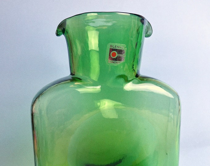 Vintage Handmade Blenko Glass Double Spout Water Pitcher - Etsy