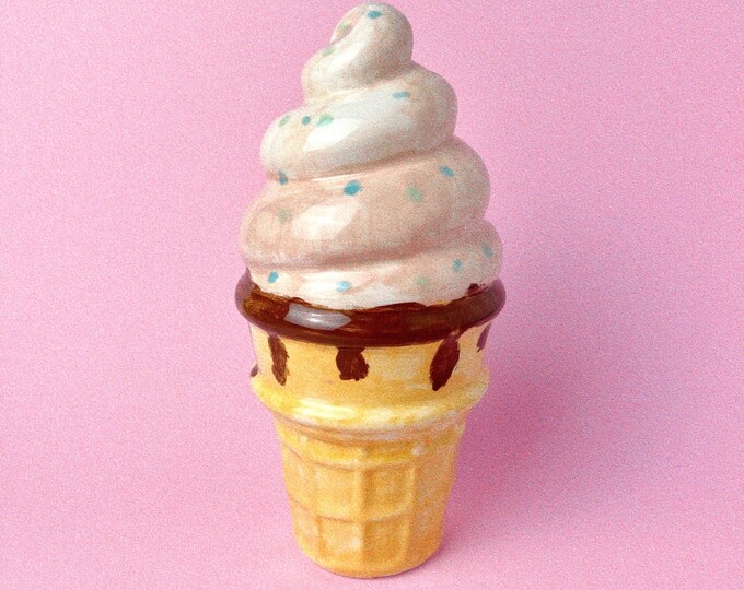 Vintage Ice-cream Cone Bank - Etsy