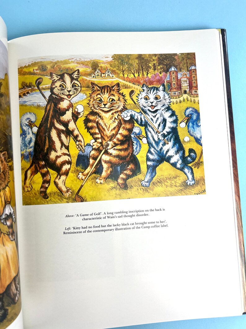 Vintage 90's Louis Wain - the Man Who Drew Cats Book - Etsy