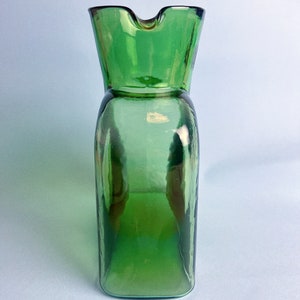 Vintage Handmade Blenko Glass Double Spout Water Pitcher - Etsy