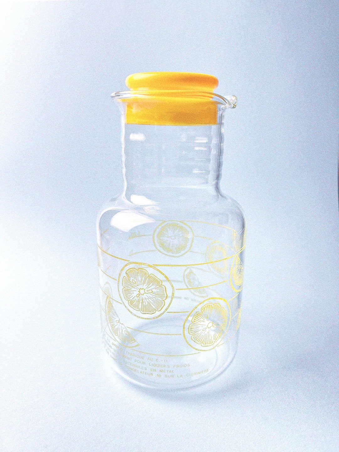 Vintage Lemonade Juice Carafe | Pyrex - Etsy