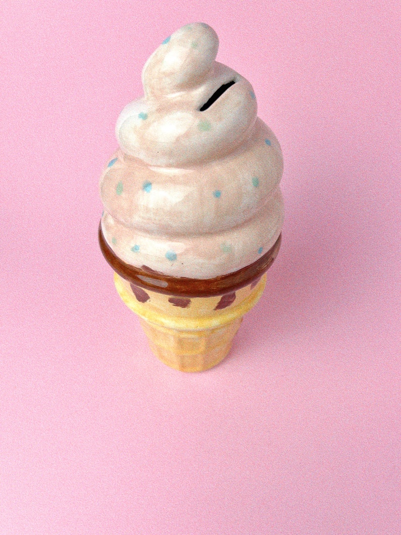 Vintage Ice-cream Cone Bank - Etsy