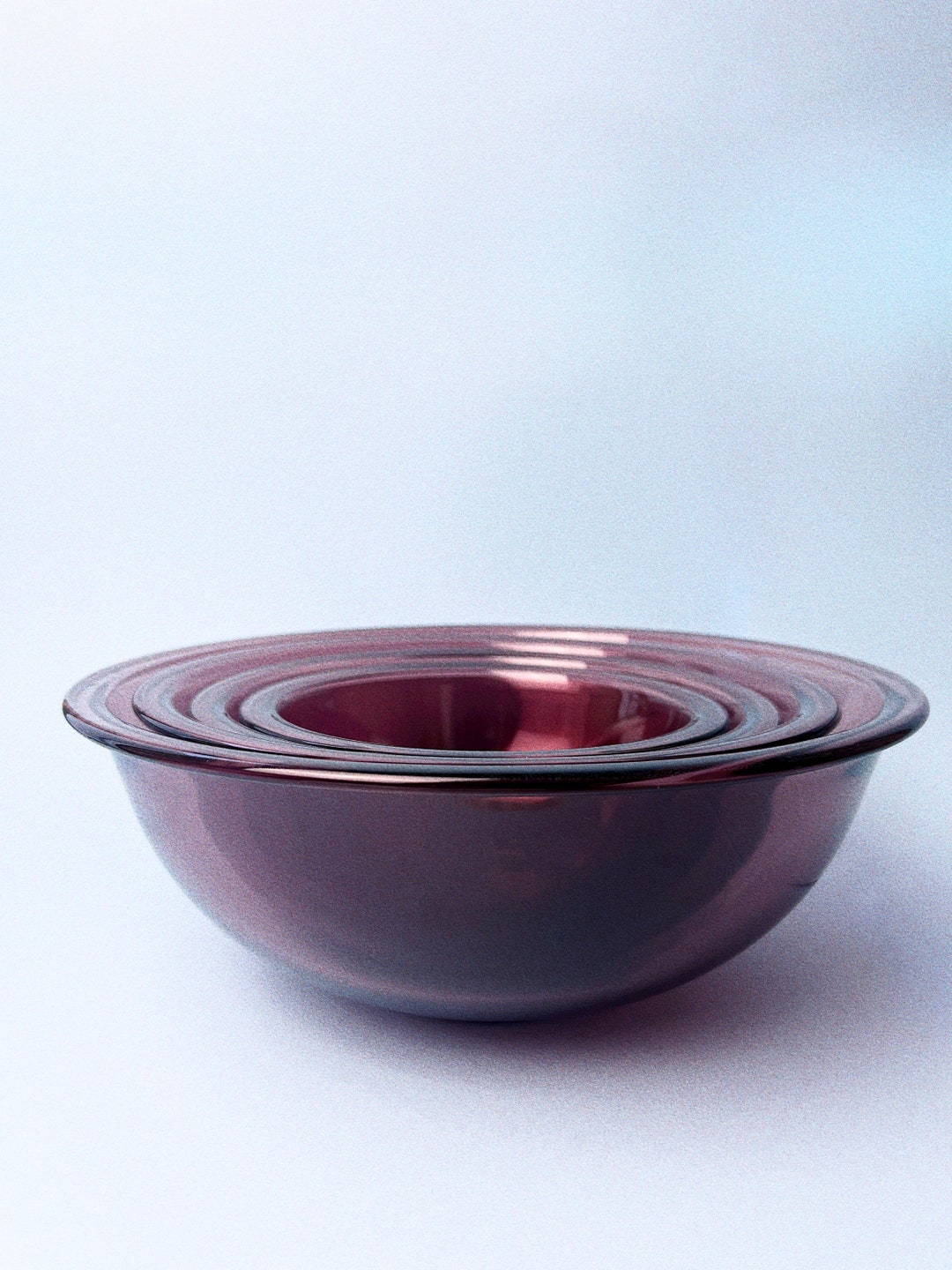Pyrex Cranberry Mixing Bowls Set of 4 - Etsy