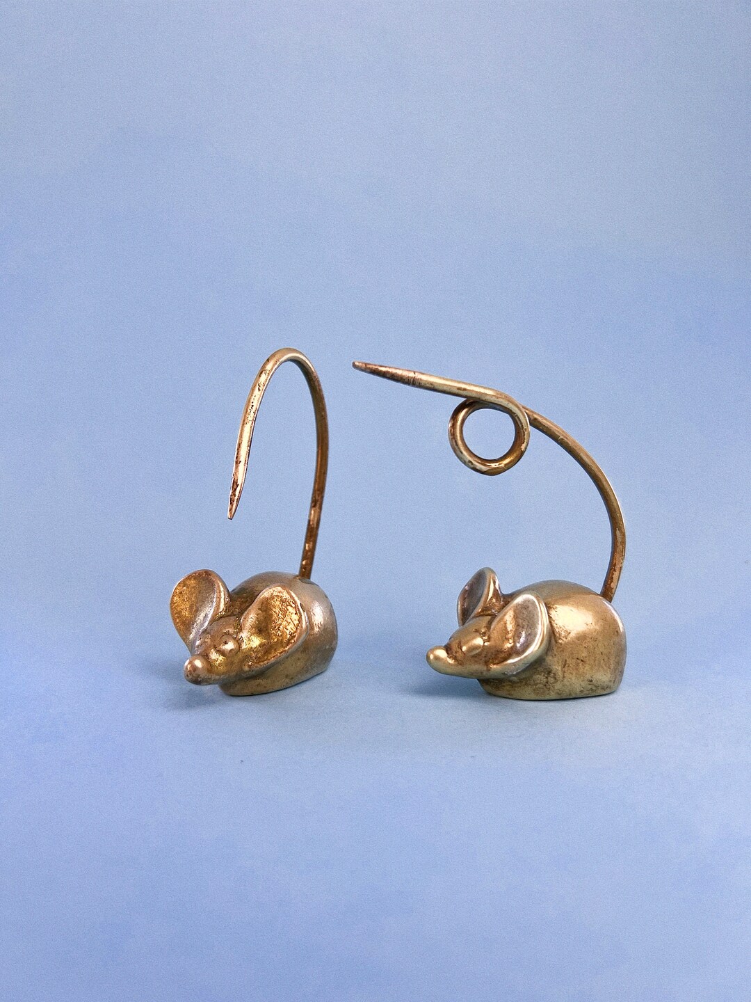 Vintage 'riverside' Brass Mice, Set of 2 - Etsy