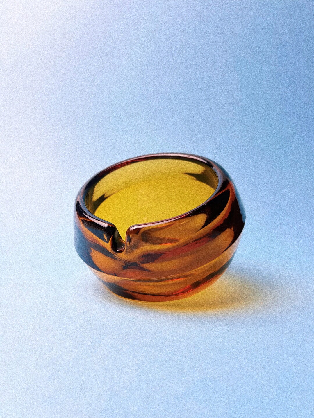 Viking Sphere Mid Mod Amber Ashtray - Etsy