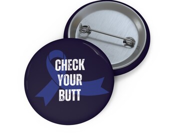 Colon Cancer Awareness Blue Ribbon Awareness Ribbon Support Ribbon Team ...