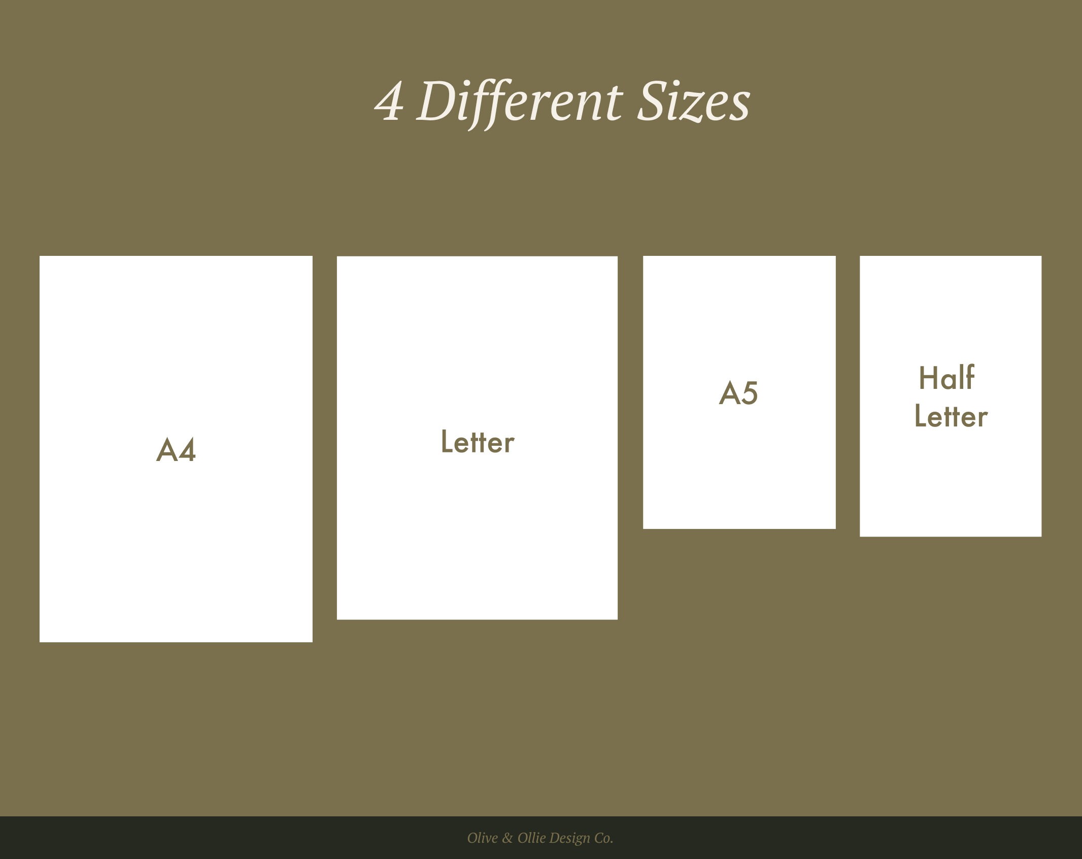 One-page Weekly Planner Printable Template - A4, A5, US Letter, Half ...