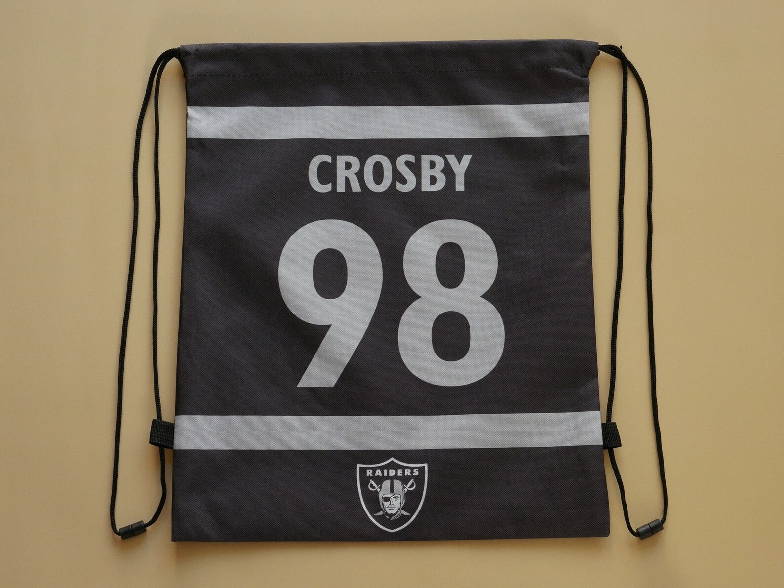 Las Vegas Raiders Drawstring Backpack Maxx Crosby 98 - Etsy