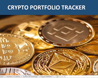 Cryptocurrency Investment Tracker | Excel | Template | Instant Download ...
