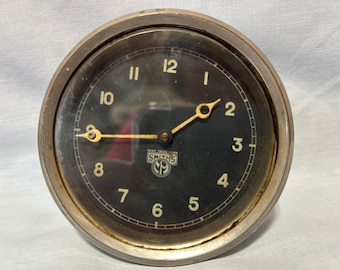 Antique Waltham Auto Dashboard Clock 8 Day Mechanical - Etsy